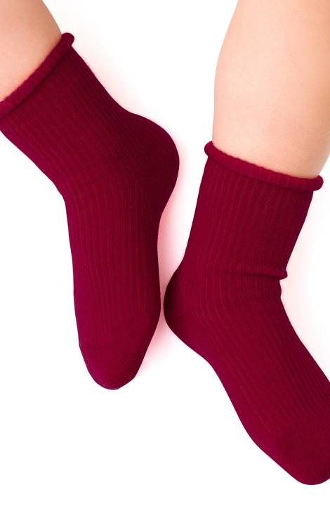 art.130 Merino Wool Prążek Dziecięce Bezuciskowe Skarpety Steven - 021 ...
